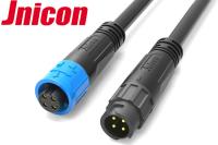 China Jnicon Bayonet Waterproof LED Connectors , 4 Pin Male Female AC Cable Connectors for sale