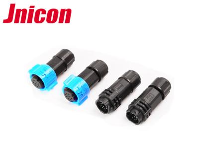 China Electrical 9 Pin Push Lock Connectors Outdoor Waterproof IP67 With Dust Cover for sale