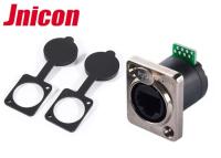 China Dust - Proof 8P8C RJ45 Connectors Waterproof IP65 PCB Signal Panel Mount for sale
