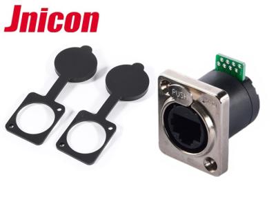 China Dust - Proof 8P8C RJ45 Connectors Waterproof IP65 PCB Signal Panel Mount for sale