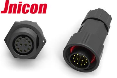 China Screw Connection Waterproof Electrical Connectors 12 Pin IP68 Molded Cable Suppported for sale