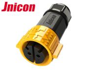 China M25 30A Two Pin Waterproof Circular Connectors Soldering / Screw Fitting Assembly Wire for sale
