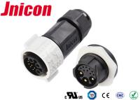 China 3 Phase 30A Waterproof Power Connector 9 Phase Signal Female Pcb Panel Push Locking for sale