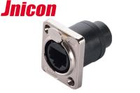 China IP44 IP65 Waterproof Data Connector , power Con Connector Straight & 90 Degree Panel for sale