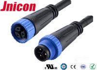 China LED Lighting 10 Amp Circular Plastic Connectors Male Female With Wire IP68 for sale