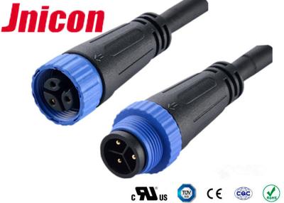 China LED Lighting 10 Amp Circular Plastic Connectors Male Female With Wire IP68 for sale