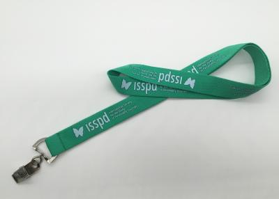 China White Butterfly with letters silk-screened  Lanyards with swivel bulldog  buckle for sale