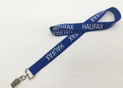 China Stylish blue color customized silk-screened lanyards with high quality for sale