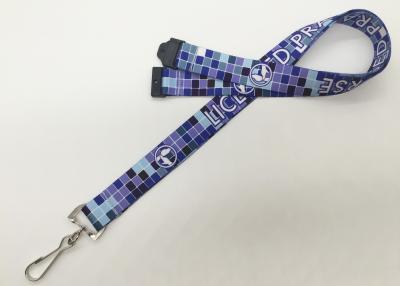 China Design Your Own colorful sublimation lanyard with metal hook and Safety breakaway for sale