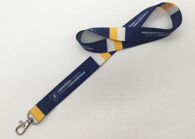 China Dark blue  stylish  20 mm Customized  Sublimation  Lanyards for exhibitions for sale