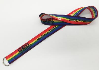 China Custom Fashionable rainbow  dye sublimation  lanyard for promotion gifts for sale