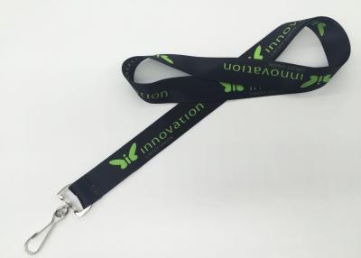 China Polyamide Cotton Silk Black And White Lanyard For Advertisement for sale