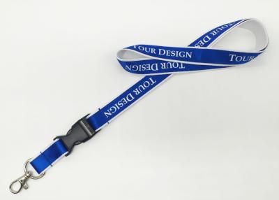 China Breakaway Badge Lanyards / Double Sided Lanyard With Portable Phone Attach for sale