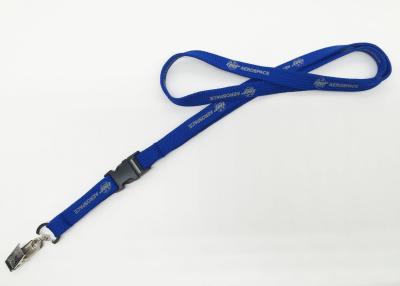 China Custom Logo Cotton Polyamide Silk Screen Lanyards For Exhibitions  for sale
