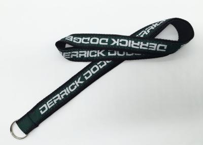 China Orangnic Cotton Custom Printed Lanyards For Keys , Black Dye Sublimated Lanyards for sale