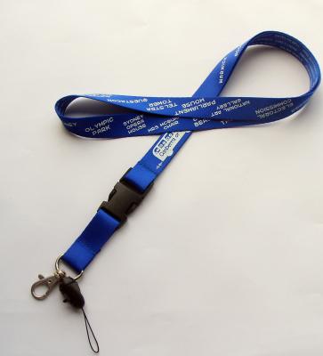China Customized Flat Polyester 90cm Silk Screen Lanyards Decoration  Eco - Friendly for sale