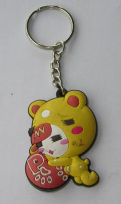 China 29x33x33cm Fashional Custom Rubber Keyrings Nonpoisonous For Body for sale