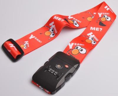 China Colorful Jacquard Personalised Luggage Straps With Removable Buckle for sale