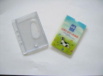 China Transparent Pink Yellow Color PP PVC Badge Holder For Exhibition for sale