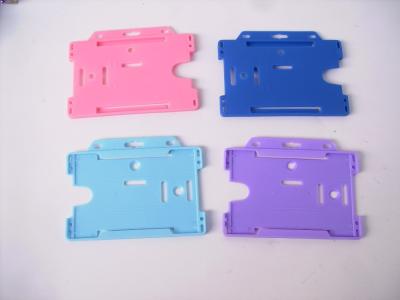 China 0.2MM Thickness Soft PVC Badge Holder With Personalised Size for sale