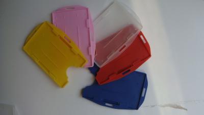 China 0.2MM Thickness Custom Soft PVC Badge Holder For School / Office for sale