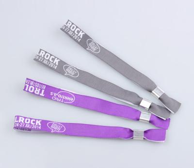 China Eco Friendly Custom Cloth Wristbands , Security Wrist Bands For Festivals Wedding for sale
