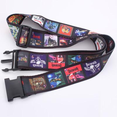 China Promotional 5CM wide  colorful Customer sublimation printing Luggage belt with lock for sale