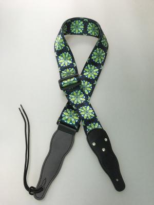China Custom LOGO Personalized Guitar Straps With Polyester Cotton Material for sale