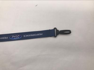 China Promotion Neck Strap Dye Sublimation Lanyards For Card Holder , Black Color for sale