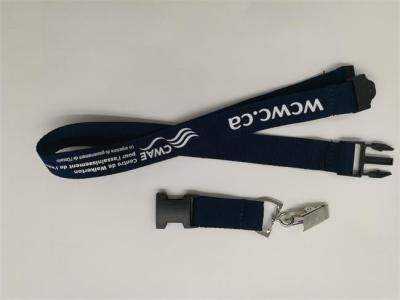China Black Color Promotional Dye Sublimation Lanyards With Fashion Logo , 2.0*90cm for sale