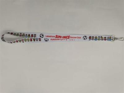 China Nice Heat Transfer Printing Dye Sublimated Lanyards , Custom Polyester Lanyards Full Color for sale