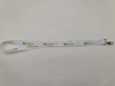 China Fashion Colorful Soft Key Neck Woven Polyester Lanyard Both Sides Printing for sale