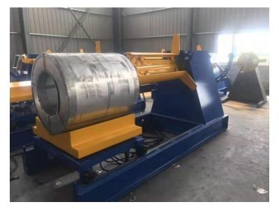 China Hydraulic decoiler for Solar buffer water tank production line for sale