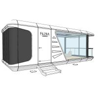 China 28㎡ Mobile Space Capsule Home 8.5x3.3x3.2m Prefab Modular House for 1-2 People for sale