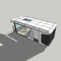 China 28㎡ Mobile Space Capsule Home 8.5x3.3x3.2m Prefab Modular House for 1-2 People for sale