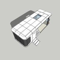 China 28㎡ Mobile Space Capsule Home 8.5x3.3x3.2m Prefab Modular House for 1-2 People for sale