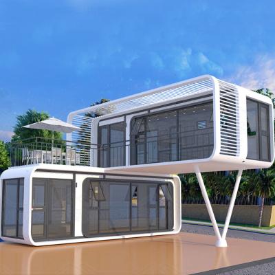 China Luxury Apple Cabin Prefab Glamping Resort All-Weather Custom Interior Design 6mm+12A+6mm Glass for sale