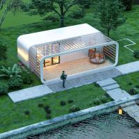 China Luxury Apple Cabin Prefab Glamping Resort All-Weather Custom Interior Design 6mm+12A+6mm Glass for sale