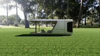 China 8.5x3.3x3.2M Luxury Space Capsule House - 8 Ton Prefab Mobile Tiny Home with Custom Bedroom & Bathroom for sale