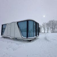 China 10 Ton Space Capsule Room Futuristic Sleep Pod Tiny House 8.5m x 3.3m Prefab Home for sale
