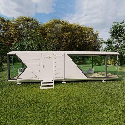 China Stylish Small Capsule House Electroplated Steel Structure Camping Space Capsule for sale