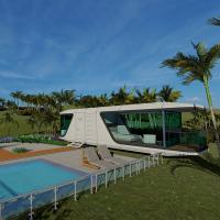China 10-Ton Luxury Space Capsule House for Hotels & Resorts - 15,000 sqm Factory, 200+ Monthly Capacity for sale
