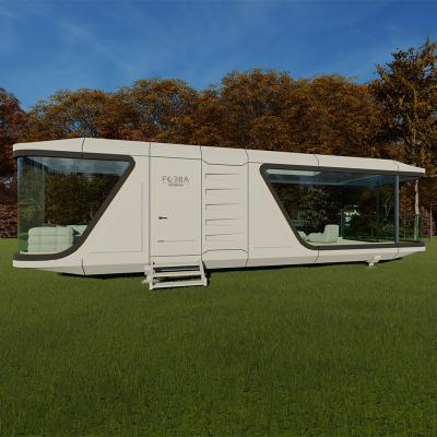 China Galvanized Steel Frame Capsule House 38 Sqm Prefabricated Modular Hotel for Sale for sale