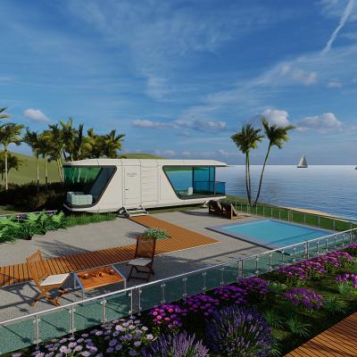 China Space Cabin B7 Prefabricated Luxury Villa with Balcony - 2025 Model Detachable Modular House for sale