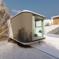 China Full King Custom 28 Sqm Resort Space Capsule Movable Home with Smart Home System for sale