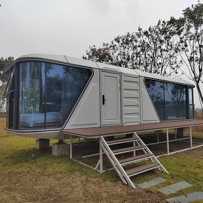 China Prefabricated Space Capsule House 11.5m x 3.3m Modular Tiny Home for Tourism Hospitality for sale