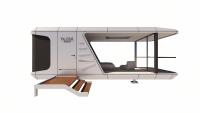 China 28 m² Space Capsule House with Galvanized Steel Frame for Living for sale