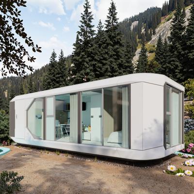 China Intelligent Prefabricated Steel Mobile Capsule House K9 Model - 3400mm Width with 12kW Smart Energy System for sale