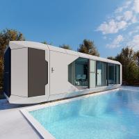 China Intelligent Prefabricated Steel Mobile Capsule House K9 Model - 3400mm Width with 12kW Smart Energy System for sale