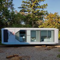 China Intelligent Prefabricated Steel Mobile Capsule House K9 Model - 3400mm Width with 12kW Smart Energy System for sale
